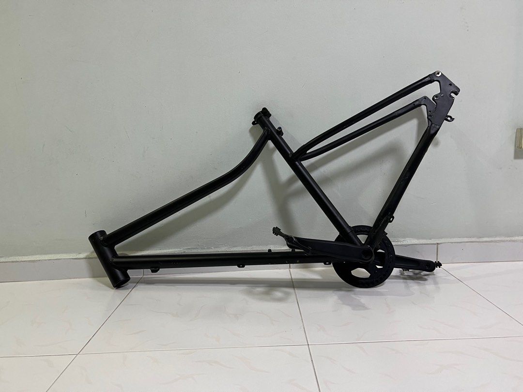Hybrid Aluminium 6061 Frame Matte Black 700C, Sports Equipment ...
