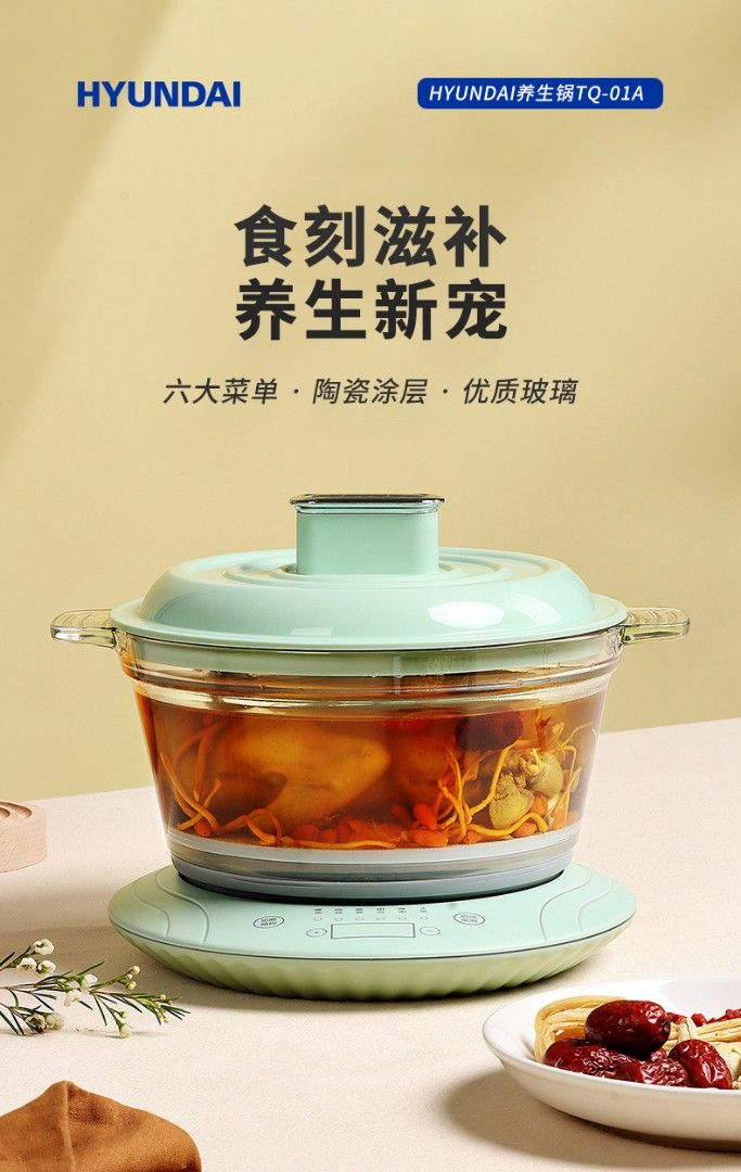 Hyundai Electric Glass Cooking Pot, TV & Home Appliances, Kitchen ...