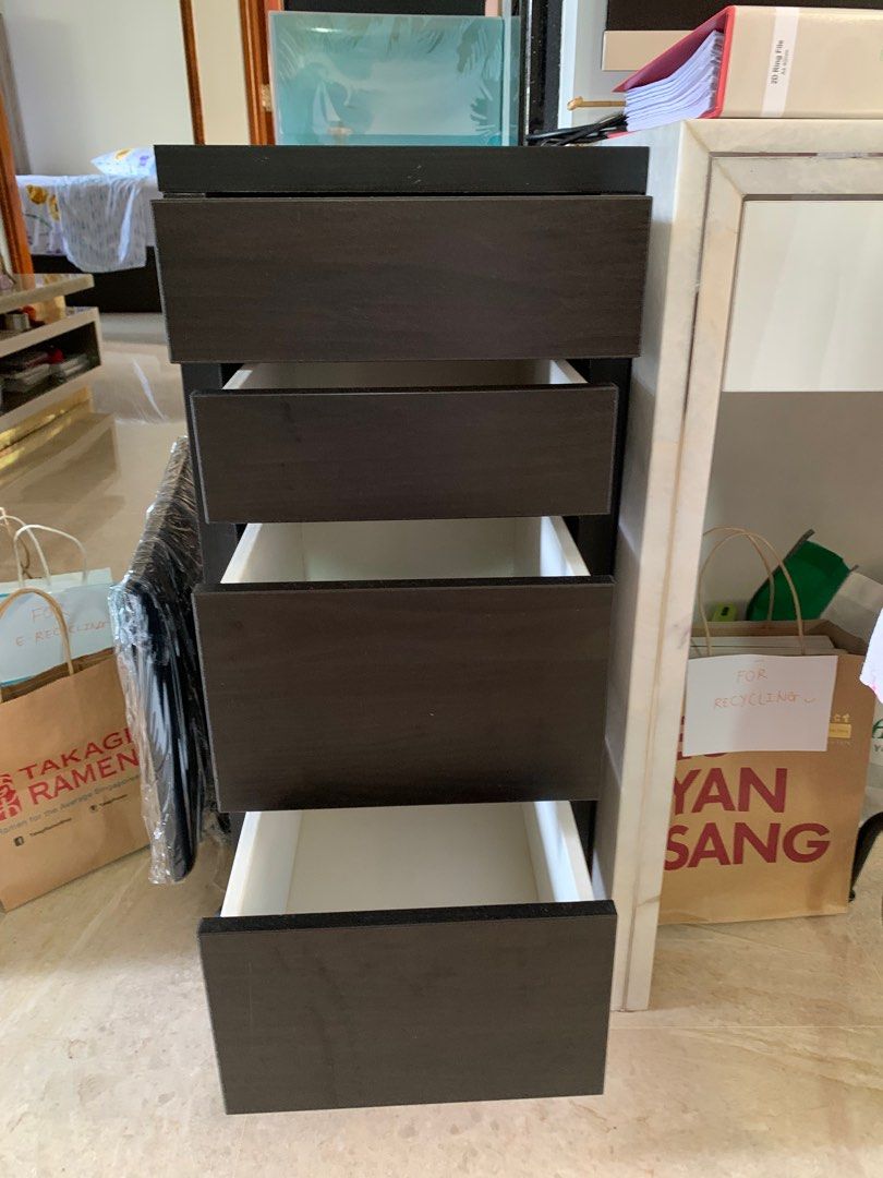 IKEA MICKE Drawer Unit, Furniture & Home Living, Furniture, Shelves ...