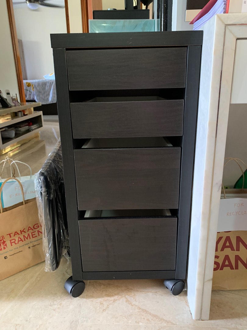 IKEA MICKE Drawer Unit, Furniture & Home Living, Furniture, Shelves ...