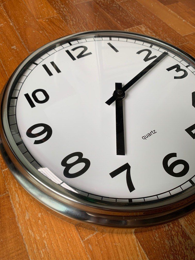 Ikea Pugg wall clock 32cm diameter , Furniture & Home Living, Home ...