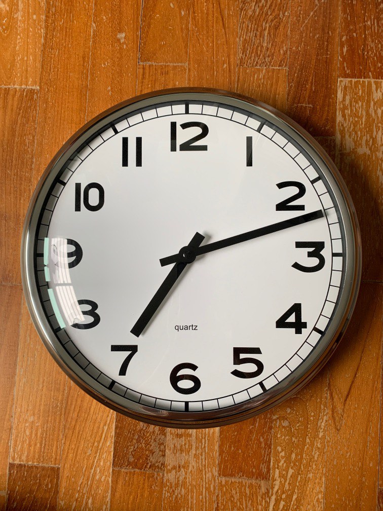 Ikea Pugg wall clock 32cm diameter , Furniture & Home Living, Home ...