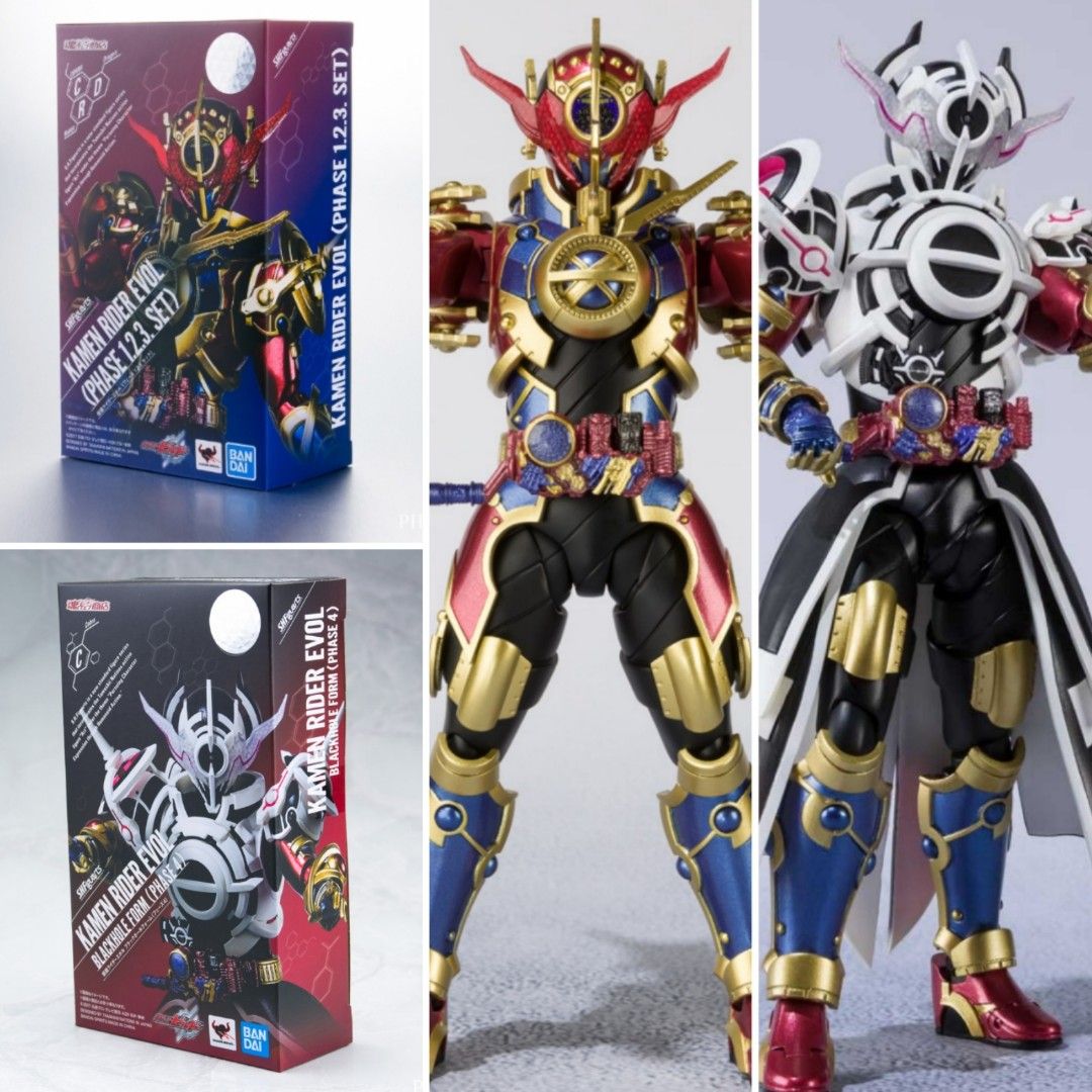 *in stock* Tamashii Exclusive SH Figuarts Kamen Rider Evol Phase 1 2 3 Phase 4 Black Hole SHF JP ...