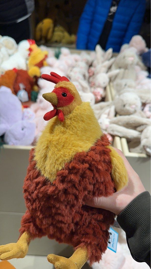 Jellycat chickens, Hobbies & Toys, Toys & Games on Carousell
