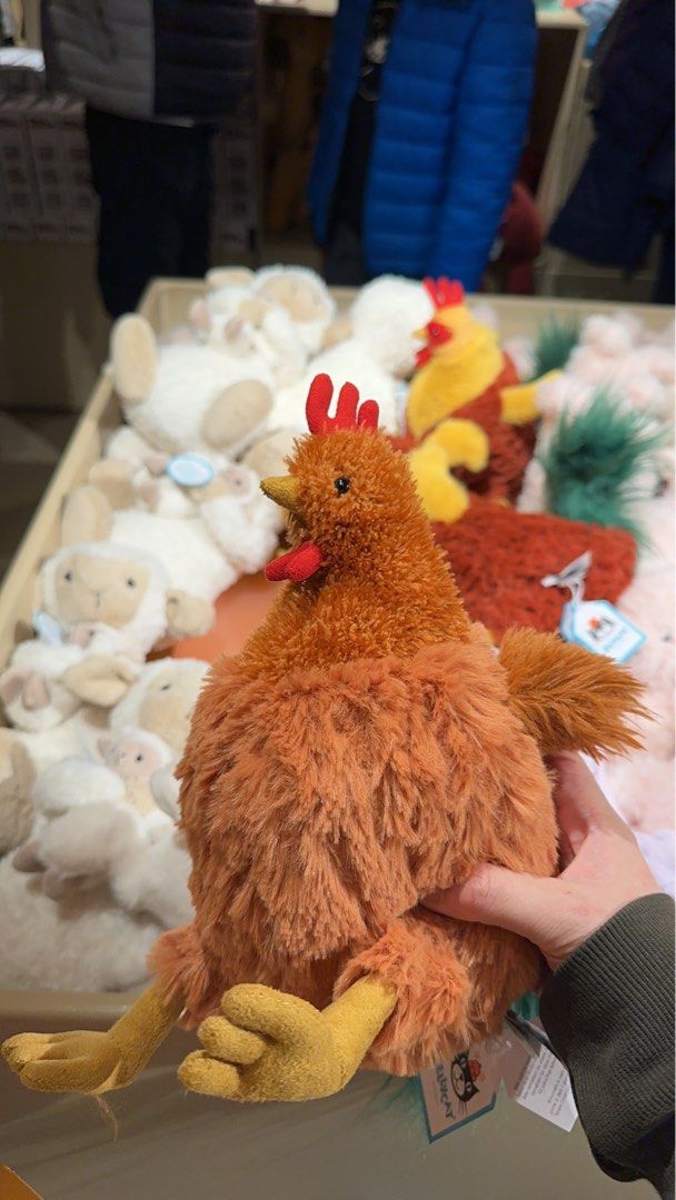 Jellycat chickens, Hobbies & Toys, Toys & Games on Carousell