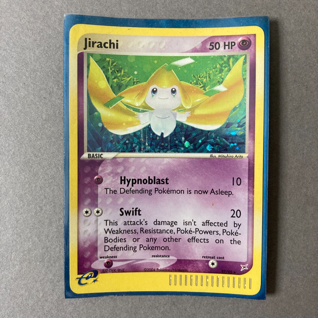 Jirachi Holo Pokemon Card 2004, Hobbies & Toys, Toys & Games on Carousell