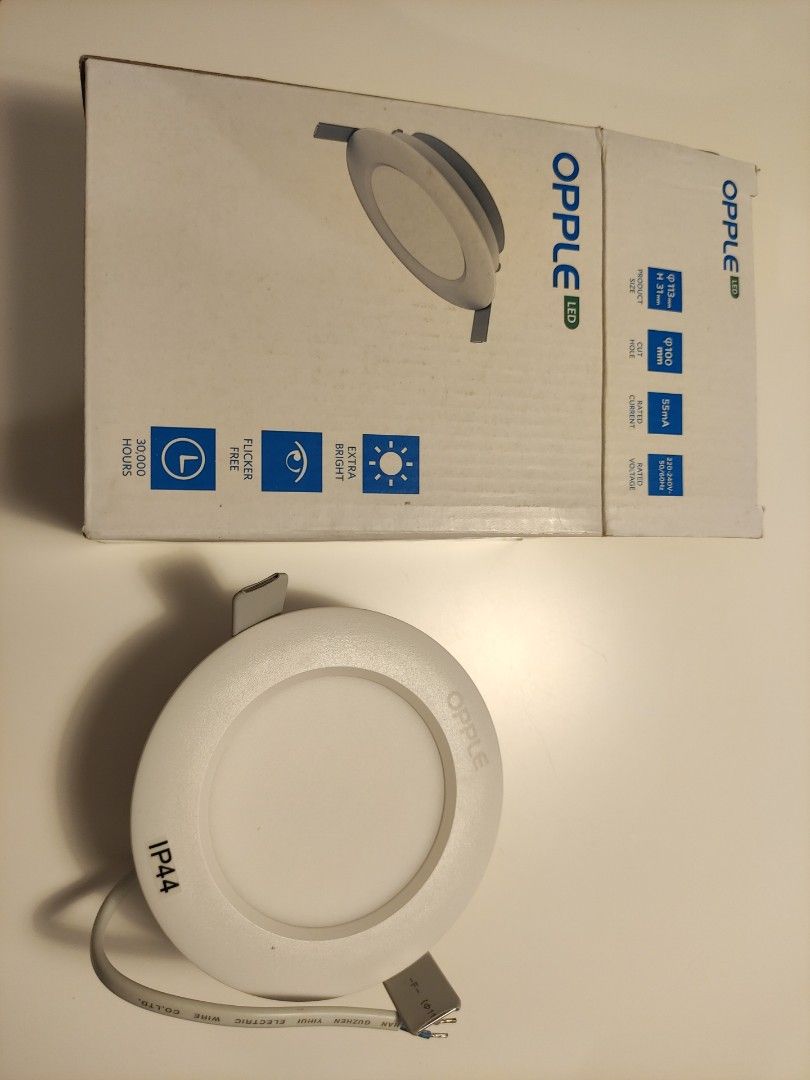 LED Downlight Opple DL-RC-ESII R100 6W, Furniture & Home Living, Lighting & Fans, Lighting on ...