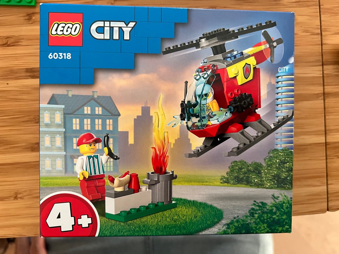 全新未開Lego 60318 Fire Helicopter 消防直升機, 興趣及遊戲, 玩具 & 遊戲類 - Carousell