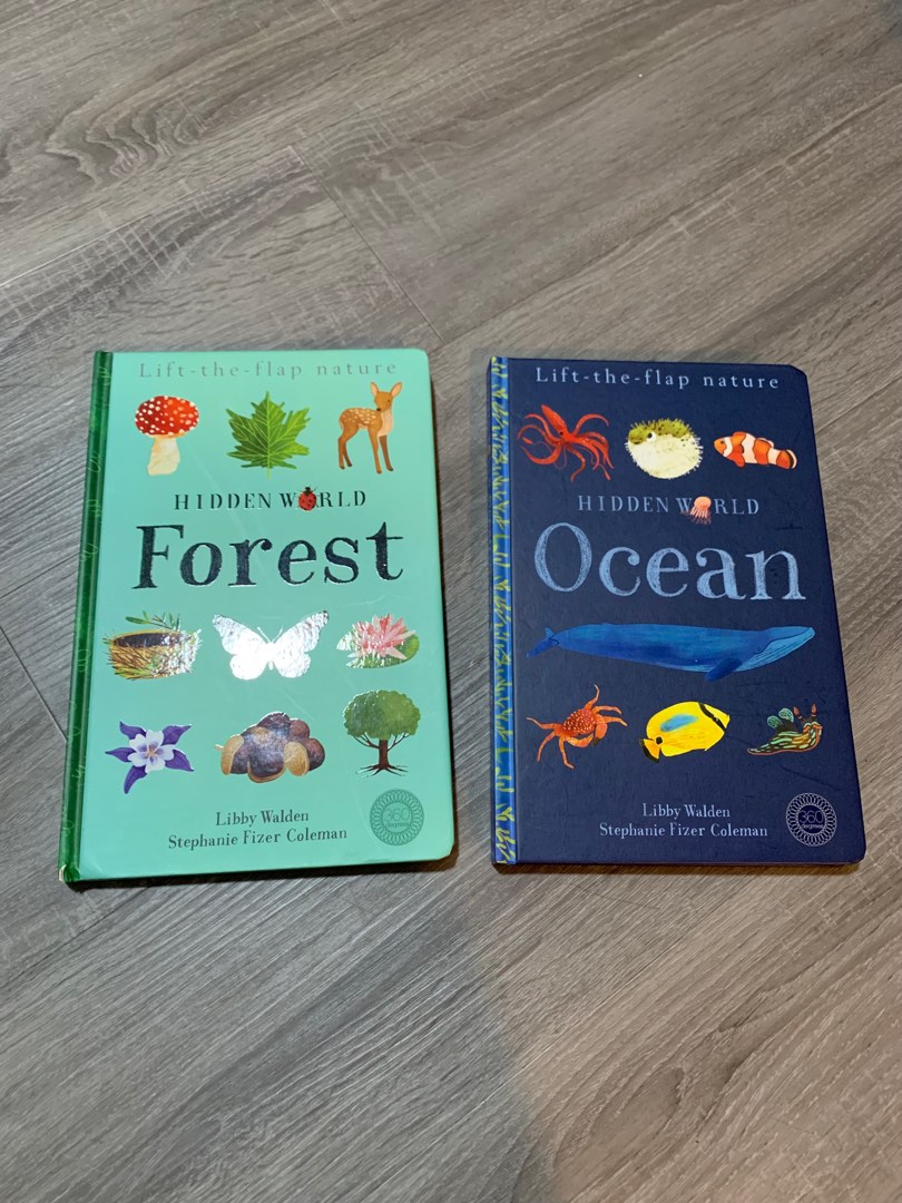 Lift-the-flap nature Hidden World Forest & Ocean, Hobbies & Toys, Books ...