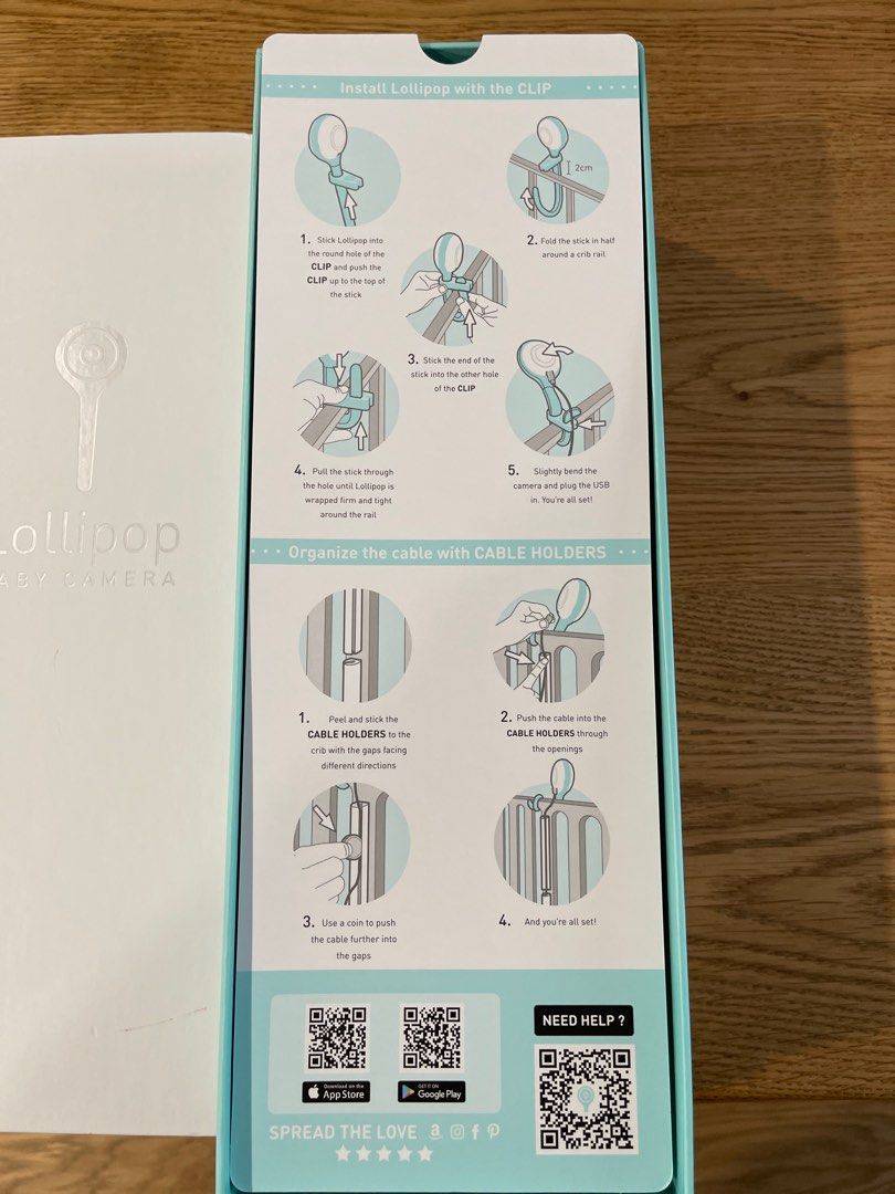 Lollipop baby camera (Turquoise), Furniture & Home Living, Security ...