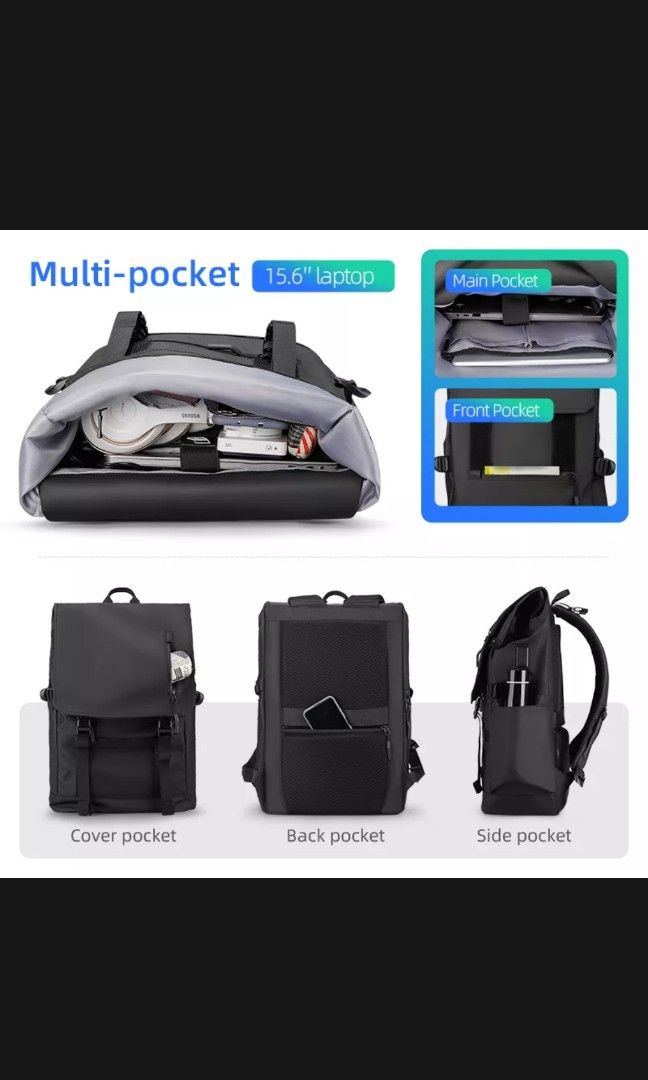 Mark Ryden Water Resistant Travel Backpack RFiD Anti Theft 15.6inch ...