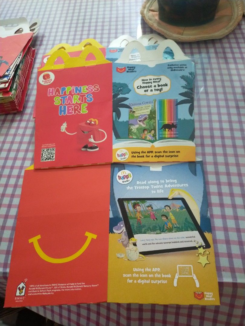 Mcdonald's mcd happy meal box, Hobbies & Toys, Collectibles ...
