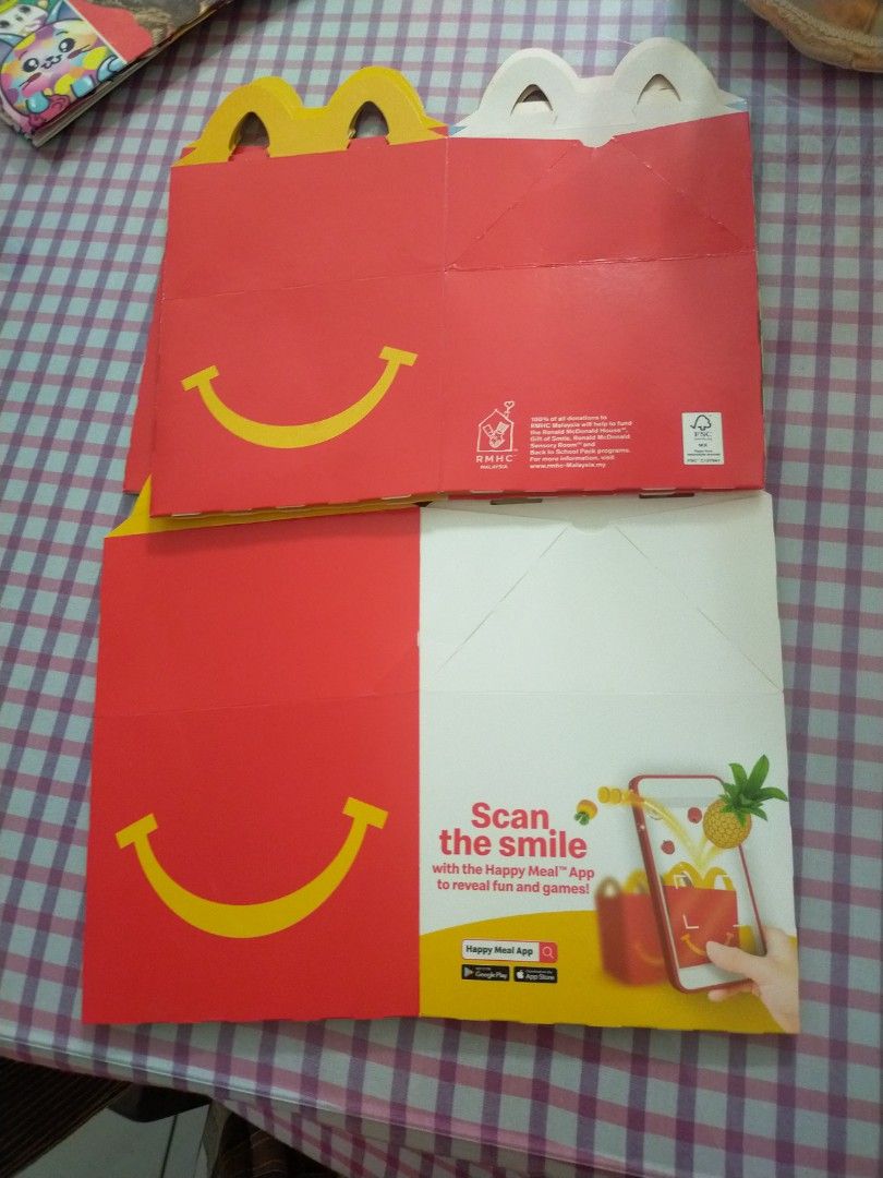 Mcdonald's mcd happy meal box, Hobbies & Toys, Collectibles ...