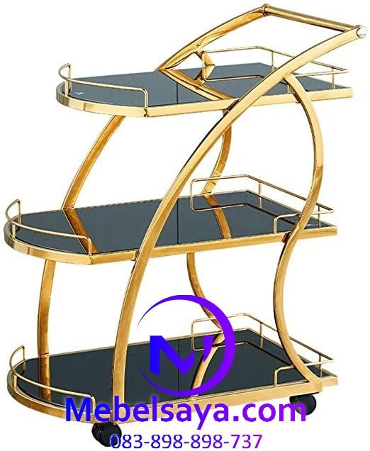 Meja Dorong Cianjur Stainless Mengkilap, Komunitas di Carousell