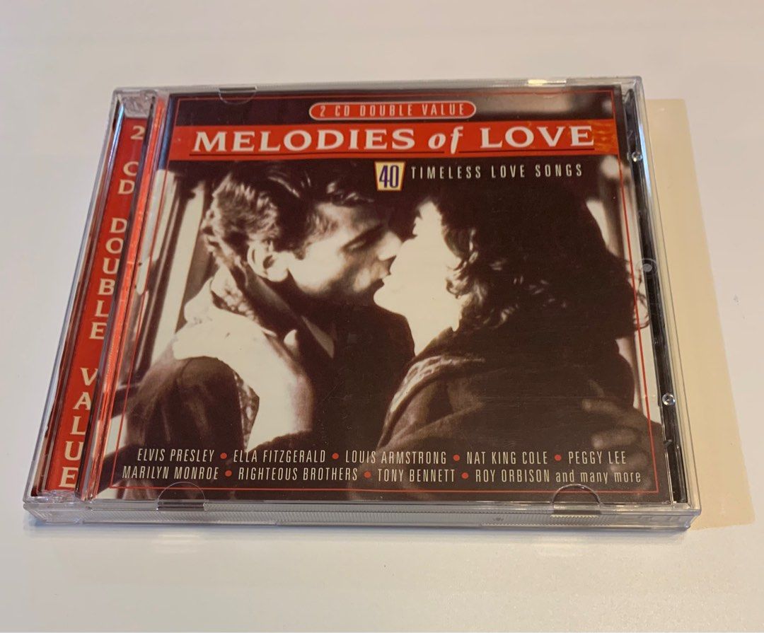 Melodies Of Love 2-CD 40 Timeless Love Songs , 興趣及遊戲, 音樂、樂器 & 配件, 音樂與媒體 - CD 及 DVD - Carousell