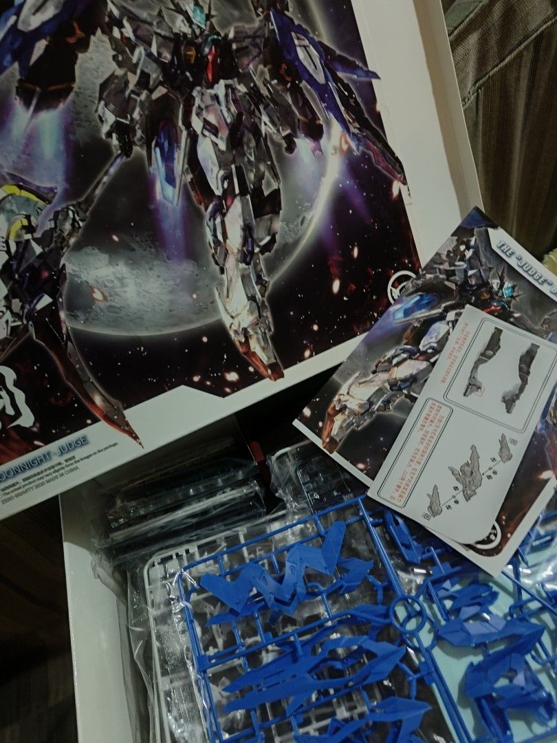 mg moonlight judge, double x gundam, hg blazing. tanjiro, qubeley ...