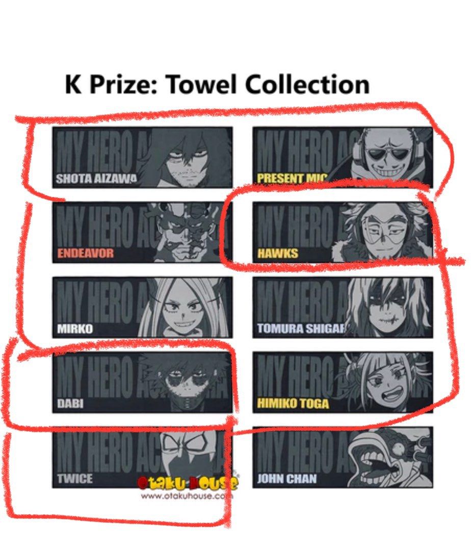 MHA rushing kuji / MHA kuji - tokoyami figure, Endeavour figure, twice ...