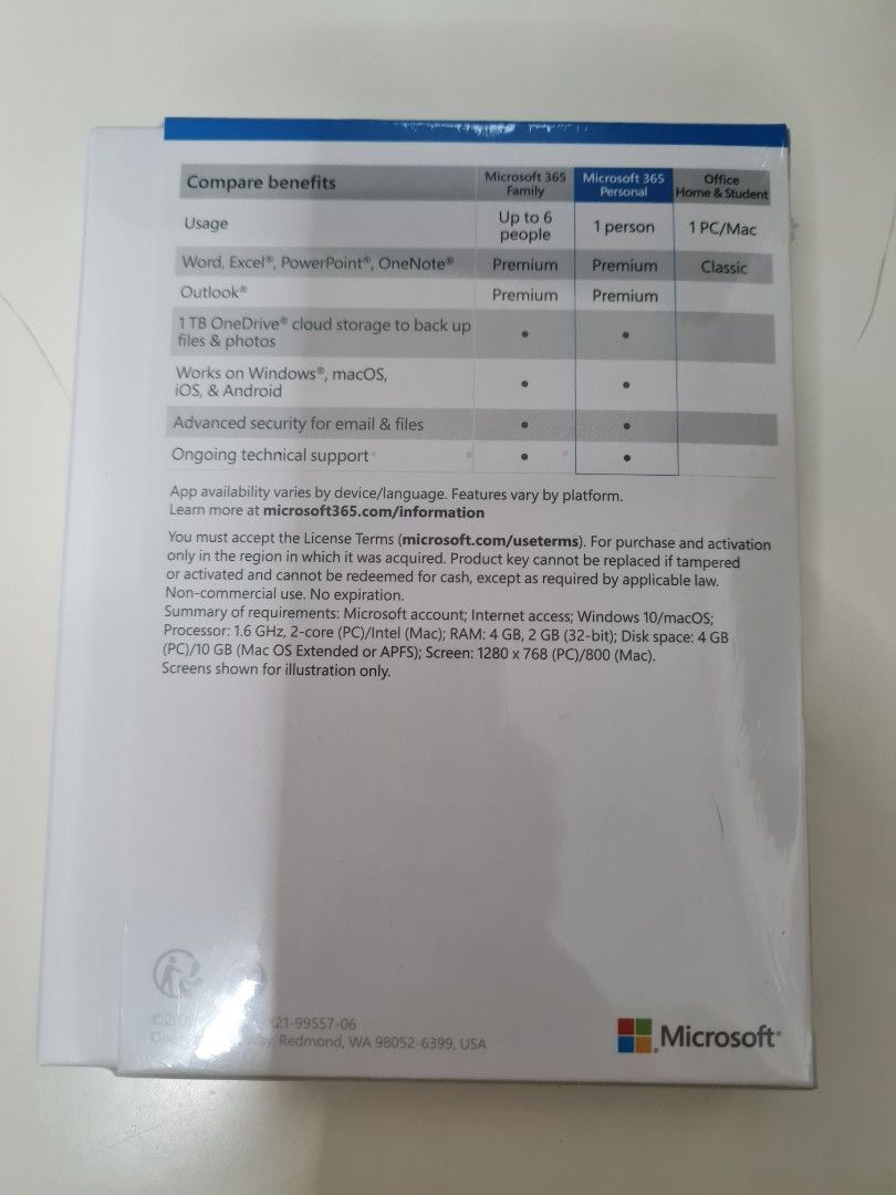Microsoft 365 Personal (One-Year Subscription), Computers & Tech, Parts & Accessories, Software ...