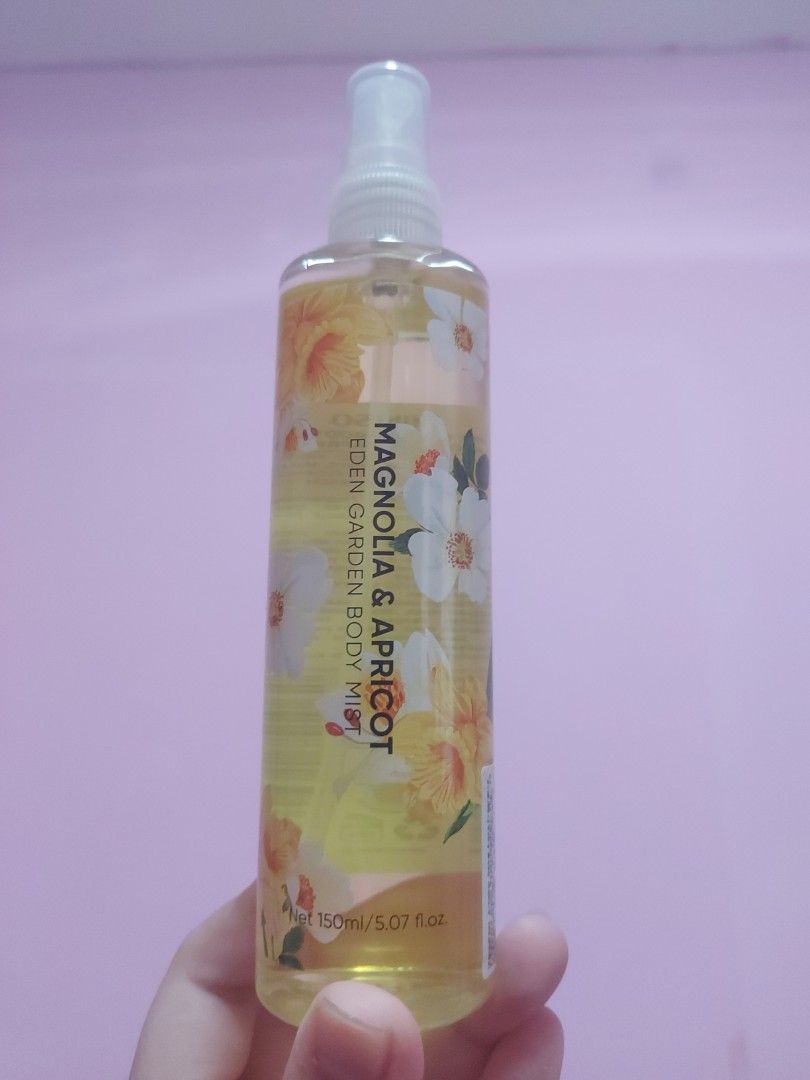Miniso body mist magnolia and apricot, Beauty & Personal Care ...