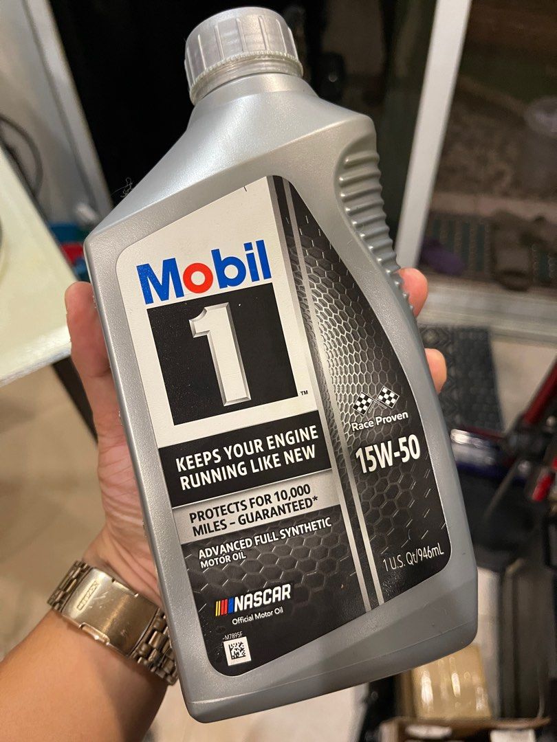 Mobil 1 15W-50 Engine Oil, Car Accessories, Accessories on Carousell