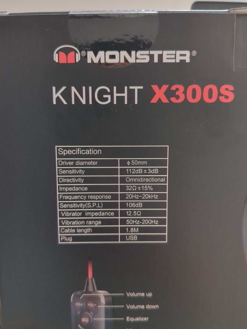 Monster knight X300S, Audio, Headphones & Headsets on Carousell