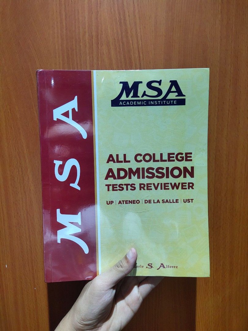MSA UPCAT, ACET, DCAT, USTET College Entrance Test Reviewer Complete ...