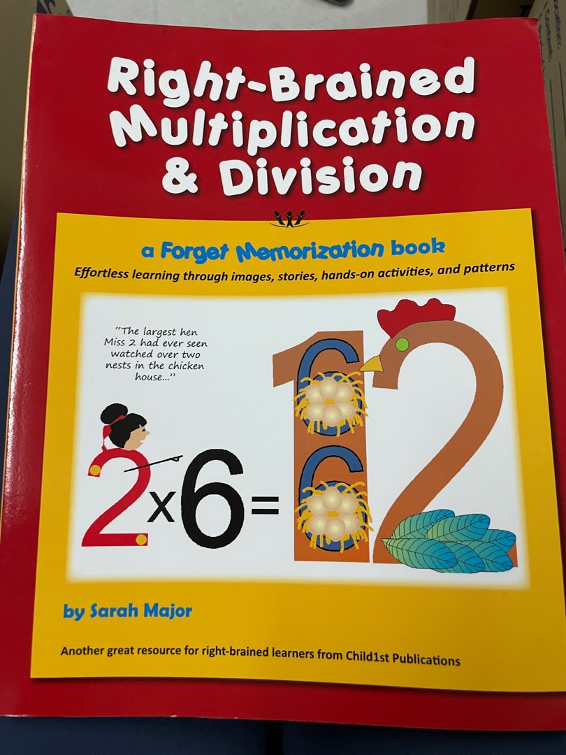 Multiplication memory book for kids who are more visual, Hobbies & Toys ...