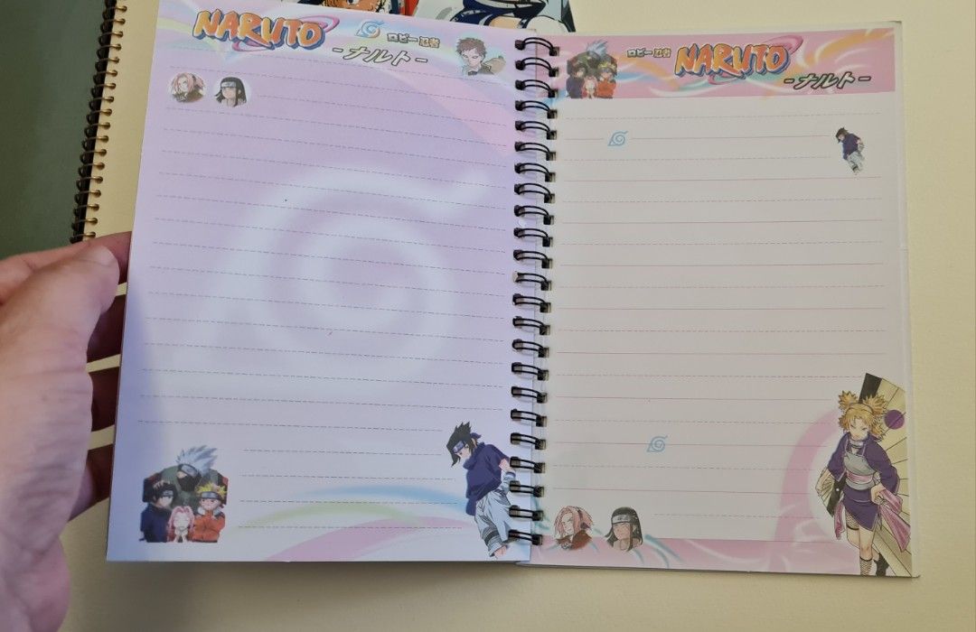 Naruto Theme Note Book Design Nostagic, Hobbies & Toys, Books ...