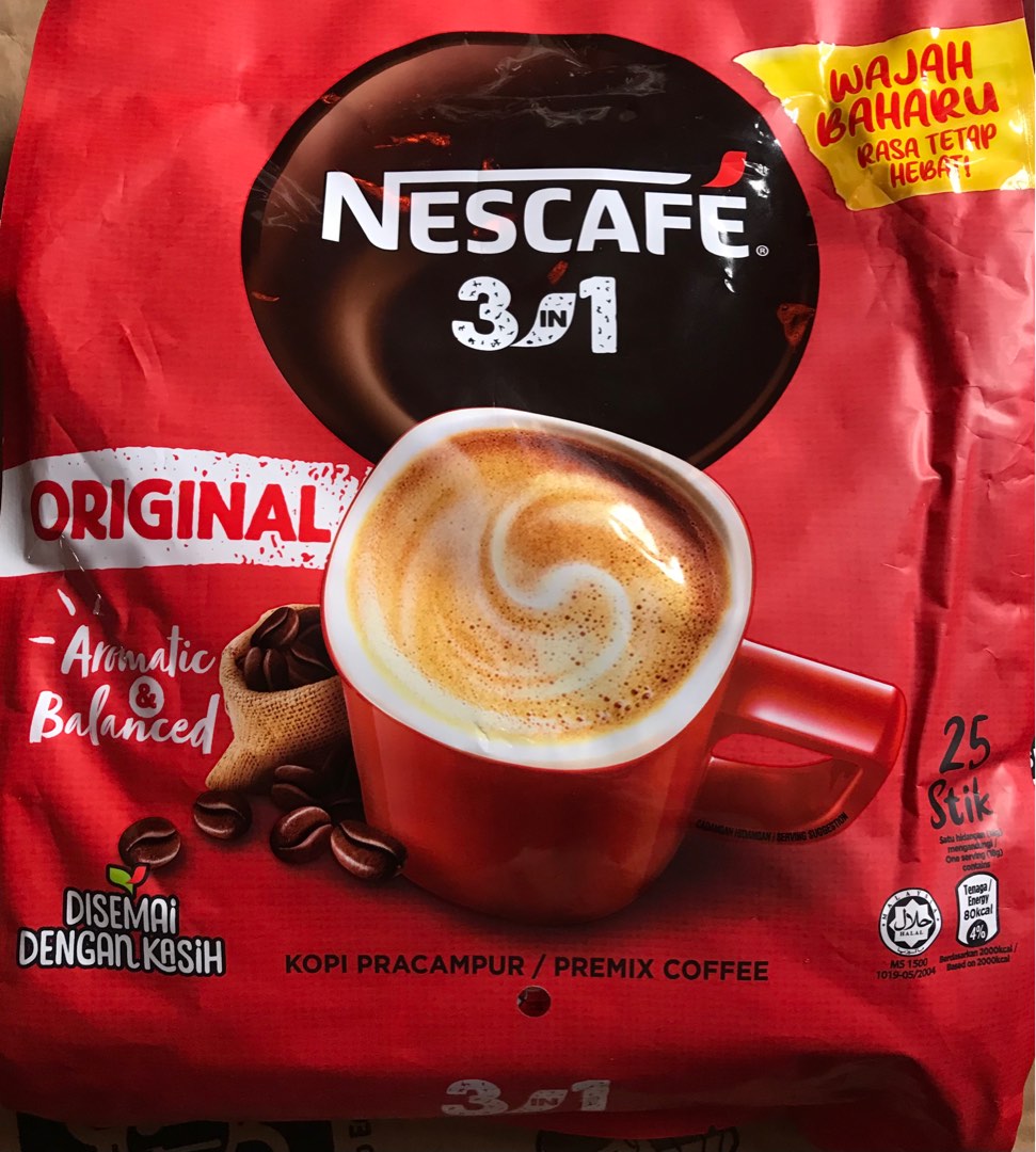 Nescafe 3 in 1 original, Food & Drinks, Beverages on Carousell