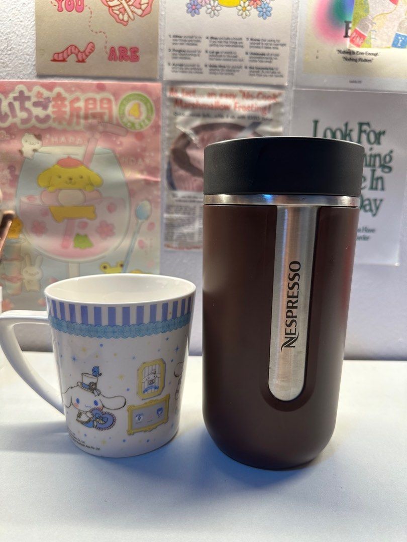 Nespresso tumbler travel vaccuum flask, Furniture & Home Living ...