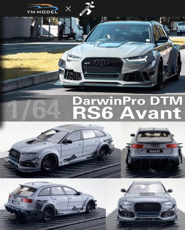 (NEW) YM Model 1/64 Audi RS6 AVANT Darwin Pro DTM, 興趣及遊戲, 玩具 & 遊戲類 ...
