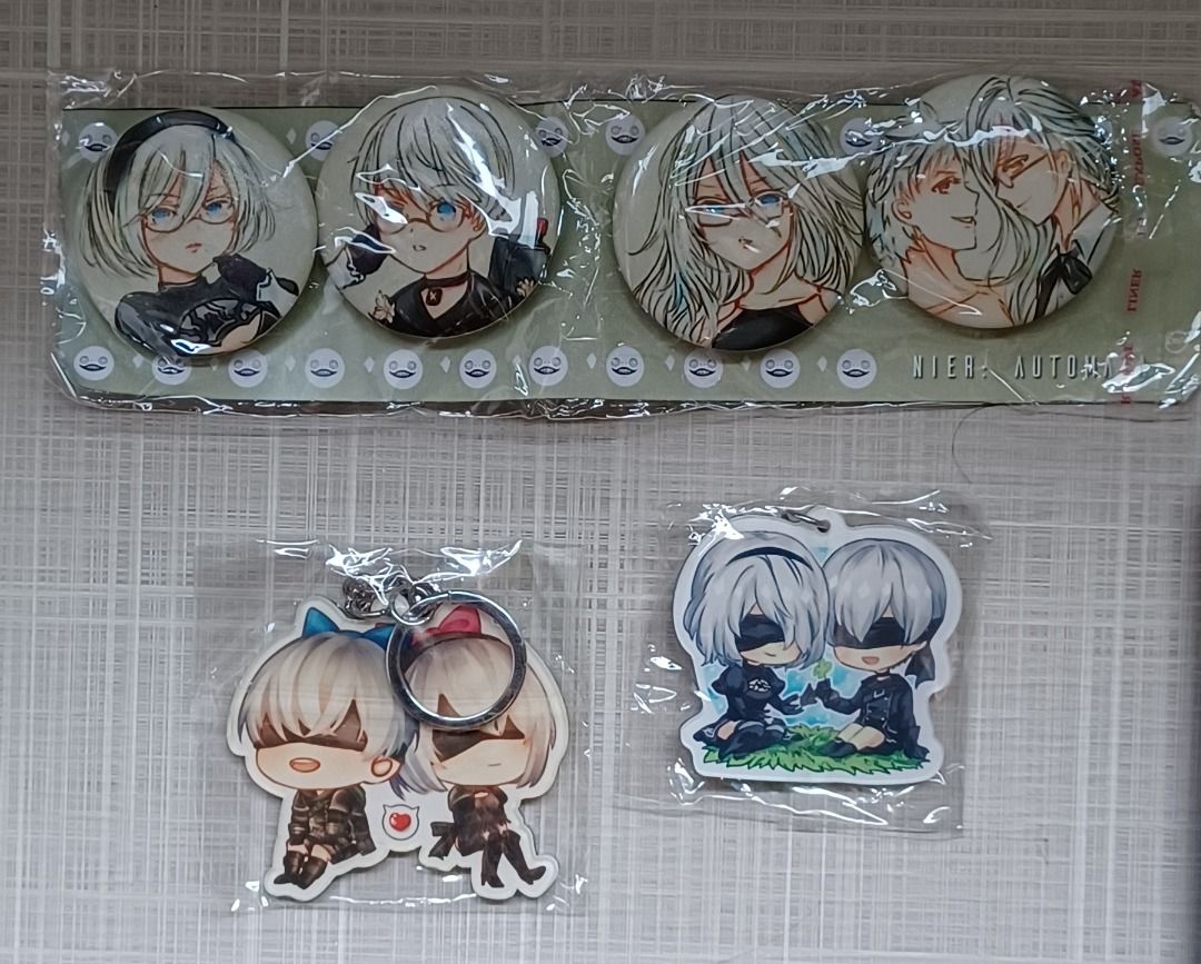 Nier Automata keychain and badge Merch, Hobbies & Toys, Memorabilia ...