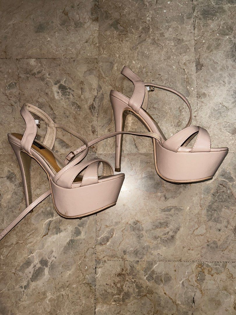 Nude Platform Heels, Women's Fashion, Footwear, Heels on Carousell