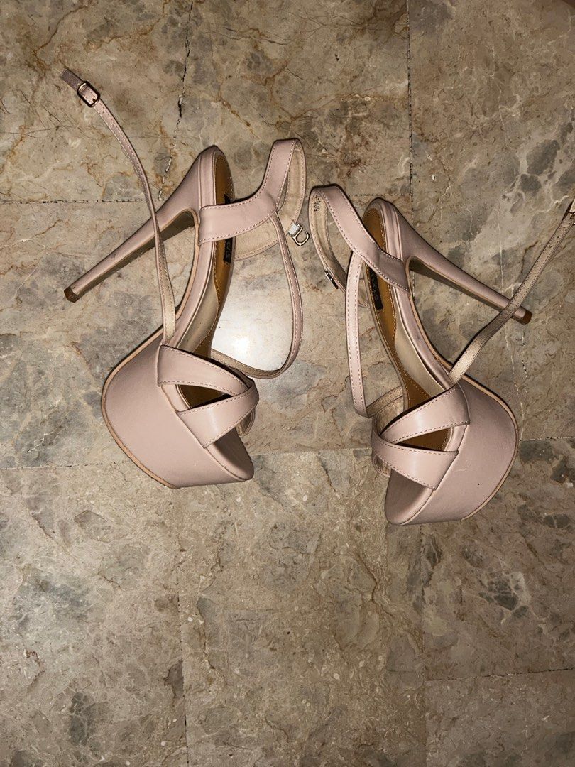 Nude Platform Heels, Women's Fashion, Footwear, Heels on Carousell