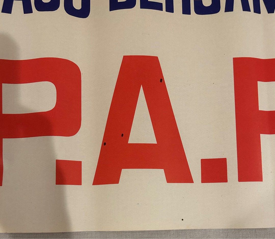 Old PAP poser Maju Bersama Bersama, in Bahasa Malaysia , Malay, Hobbies ...