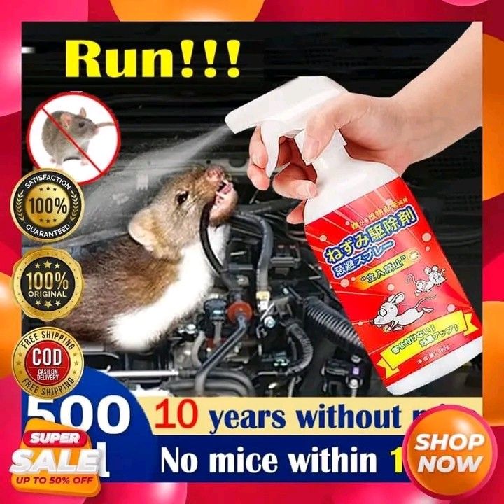 Original Powerful Rat Repellent Spray 500g Repels Rats From Home And ...