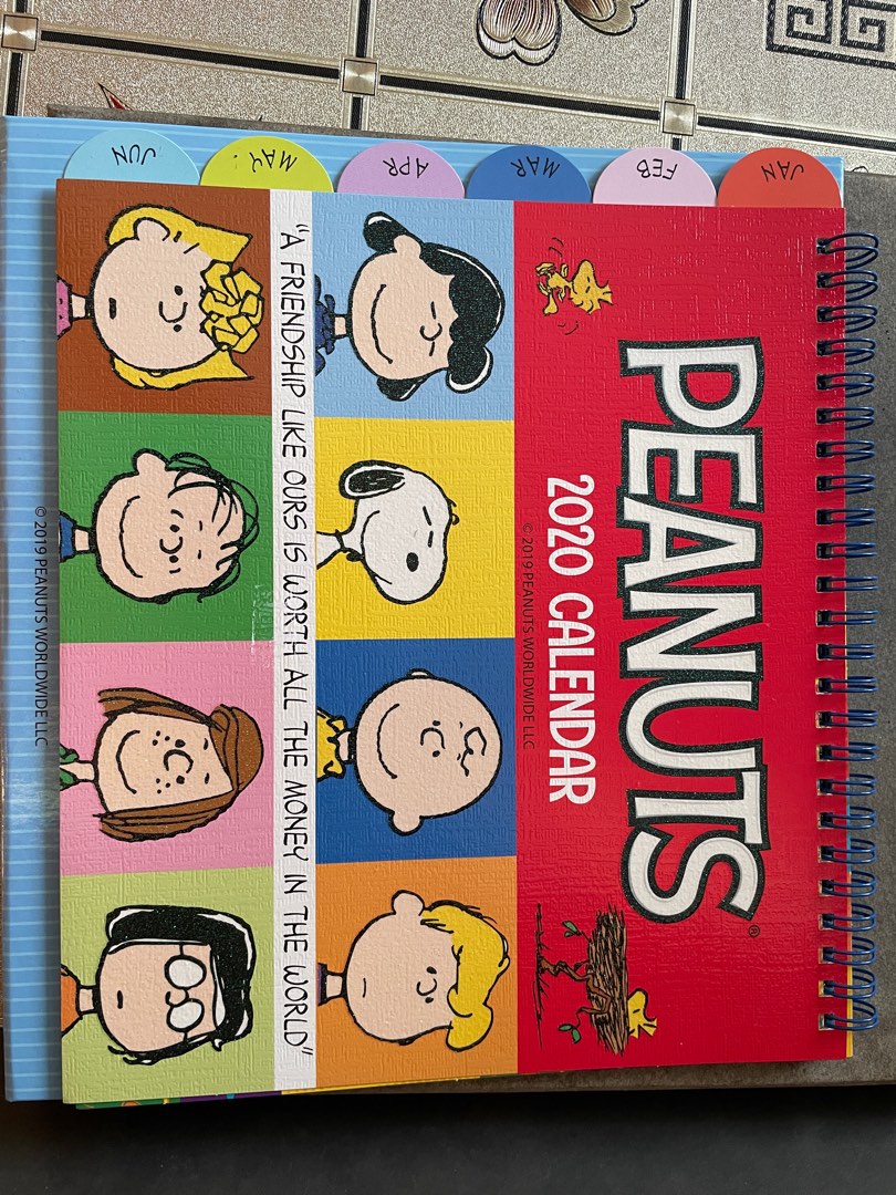 Peanuts 2020 calendar, Hobbies & Toys, Memorabilia & Collectibles, Fan ...