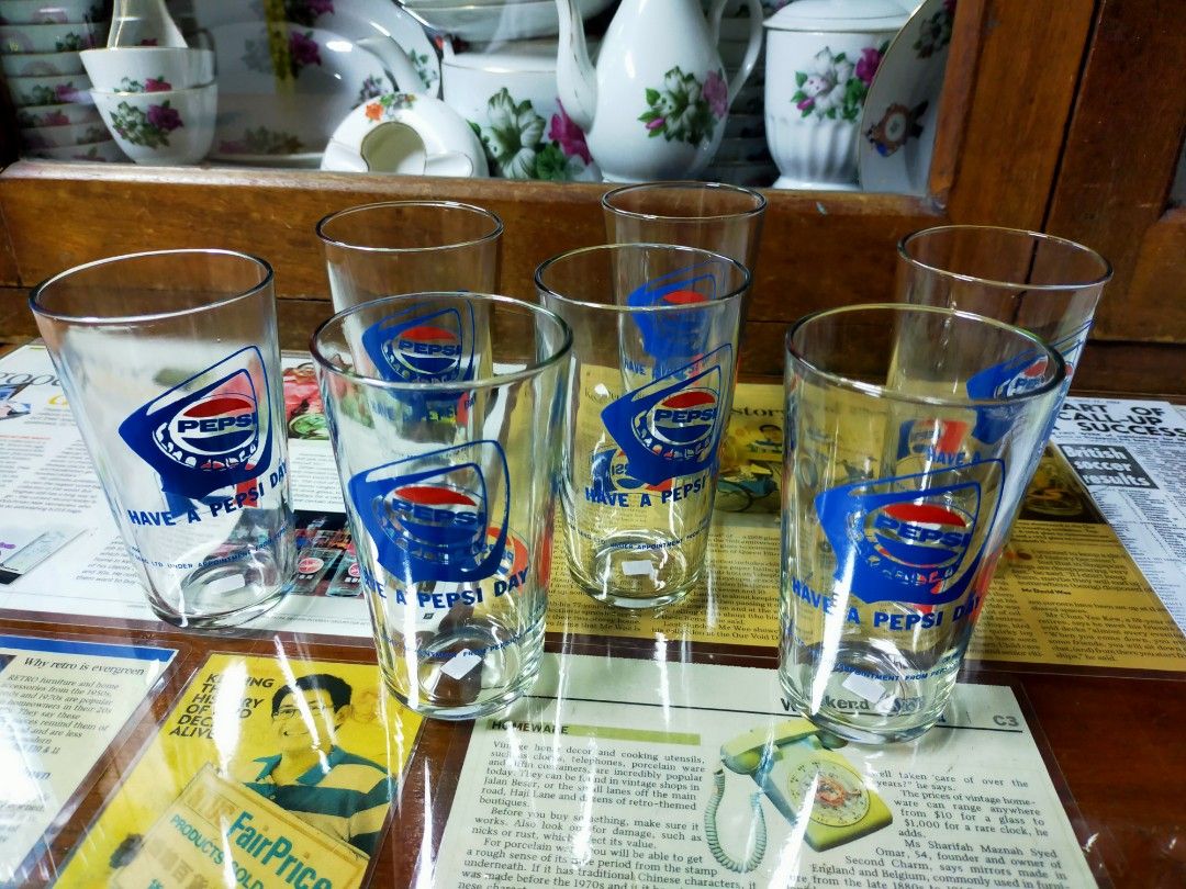 Pepsi Cola Drinking Glass, Hobbies & Toys, Memorabilia & Collectibles ...