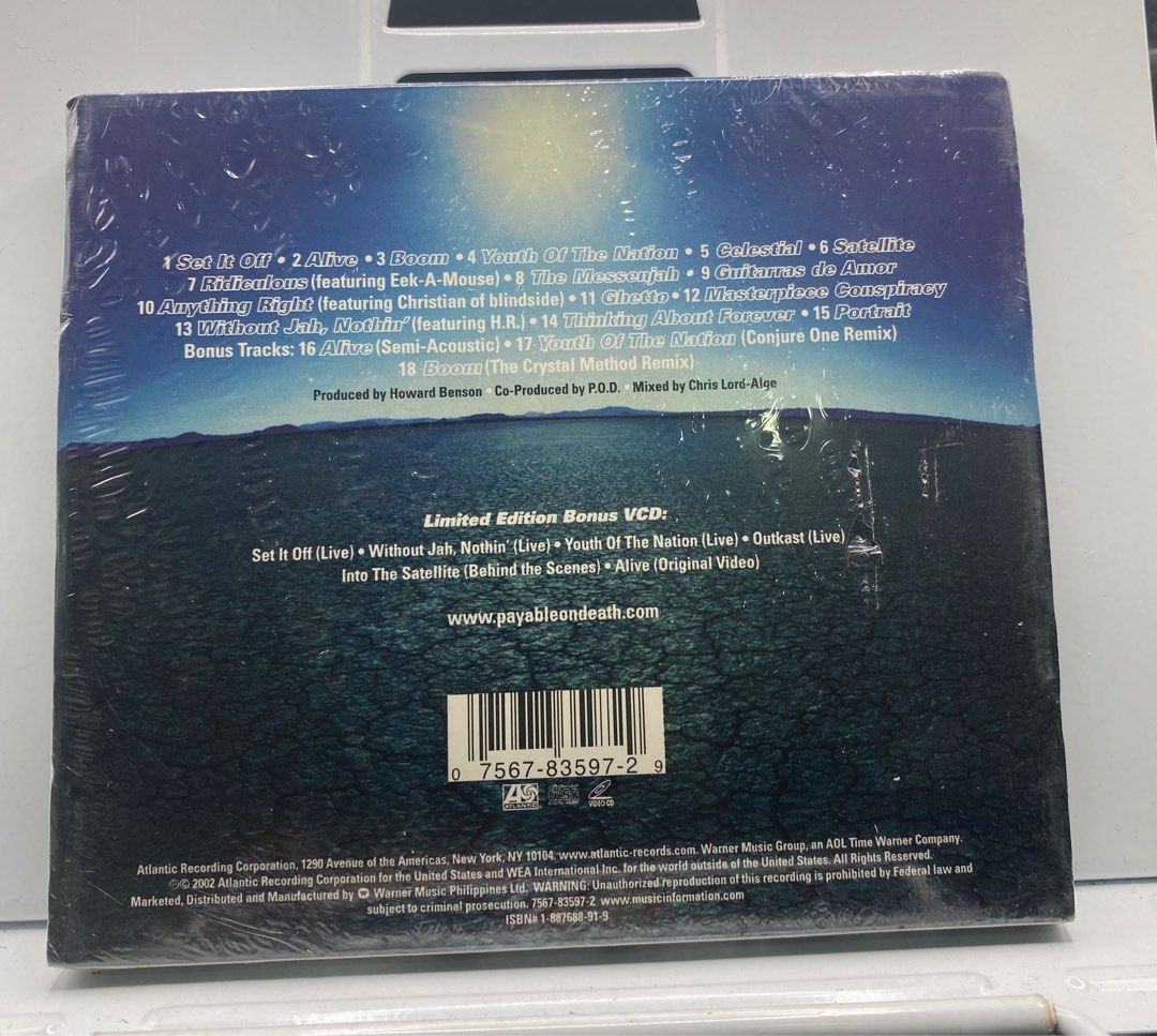 P.O.D. CD + VCD - Satellite (Limited Edition) - brand new/sealed - POD ...