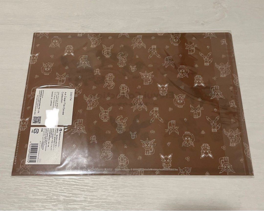 Pokemon A4 Clear File Eevee Collection, Hobbies & Toys, Stationery ...