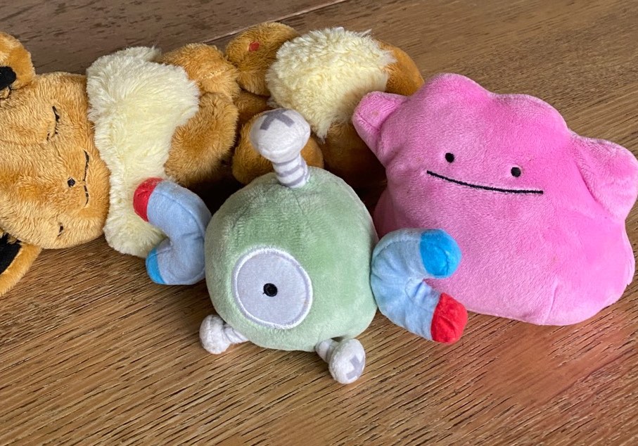 POKEMON Authentic Eevee, Ditto,Magnemite plushies, Hobbies & Toys, Toys ...