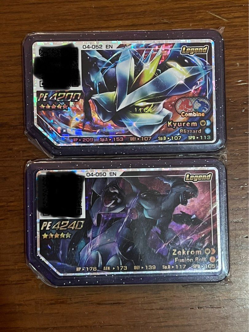 Pokemon Gaole 5 stars Combo Lunala & Necrozma Kyurem & Zekrom Dialga ...