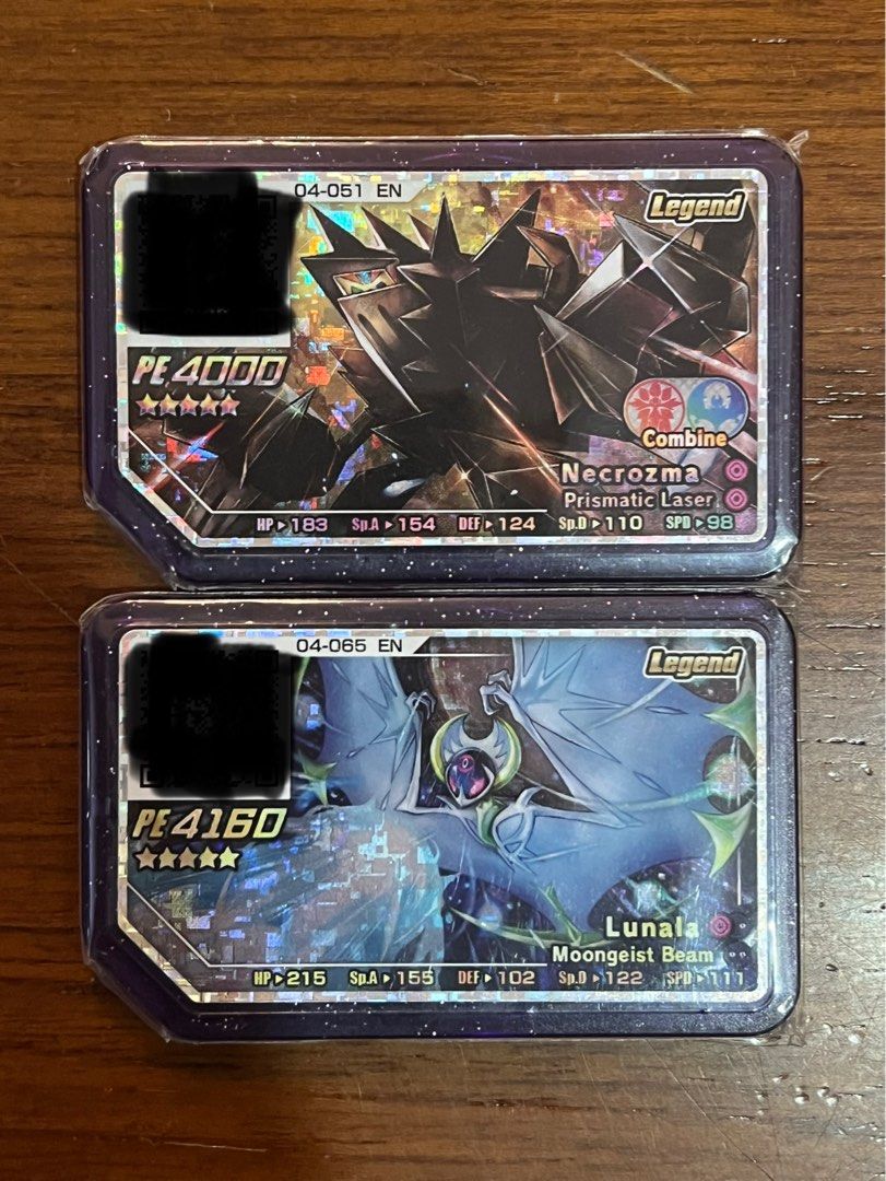 Pokemon Gaole 5 stars Combo Lunala & Necrozma Kyurem & Zekrom Dialga ...
