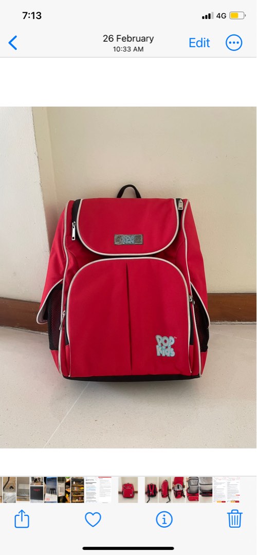 Pop Kids Ergonomic School backpack, Women's Fashion, Bags & Wallets ...