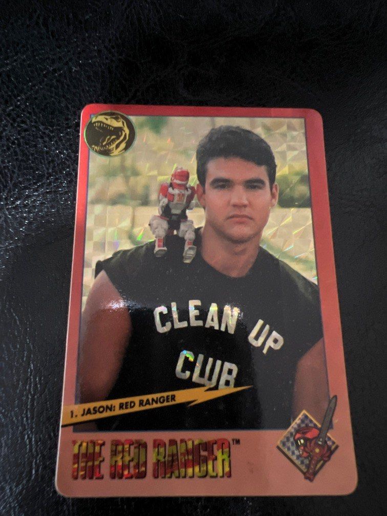 Power Ranger : The Red Ranger Jason Shiny Card, Hobbies & Toys ...