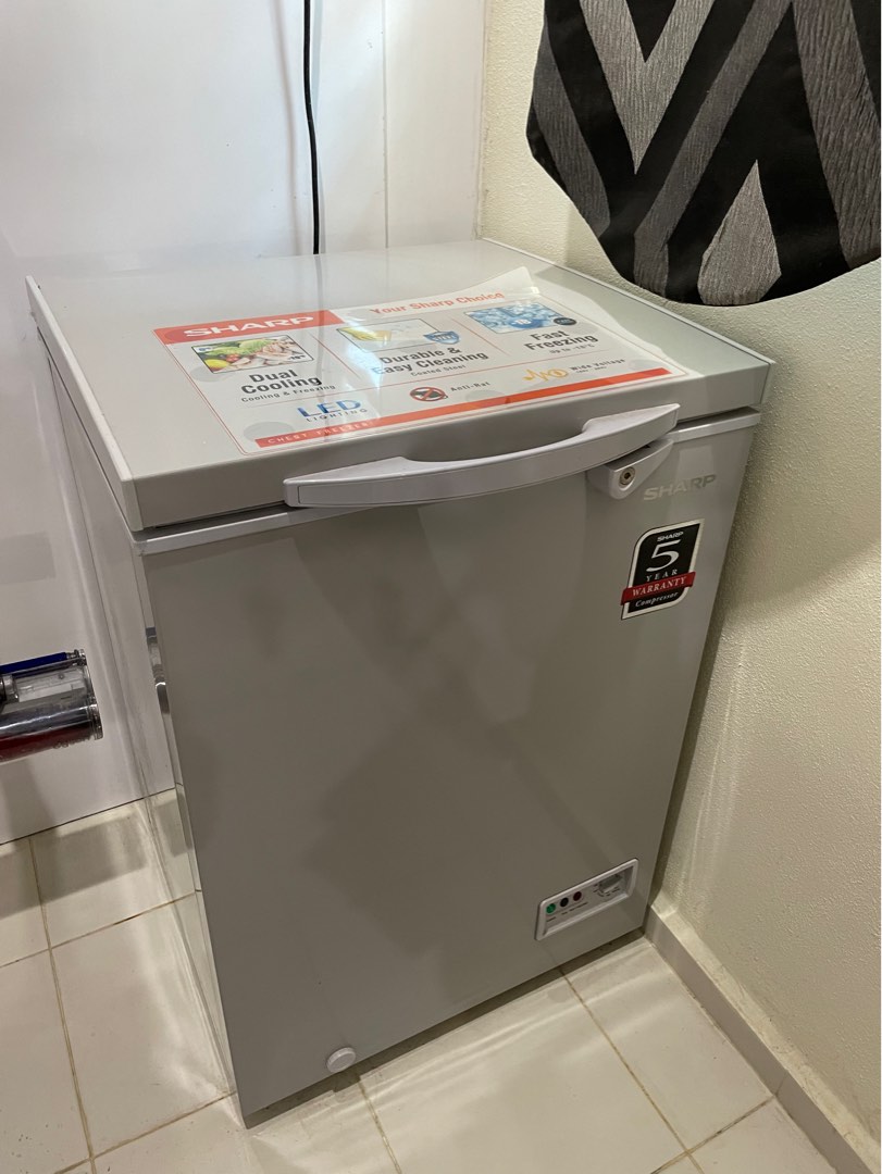 Pre- Loved Sharp Deep Chest Freezer 93L, TV & Home Appliances, Kitchen ...