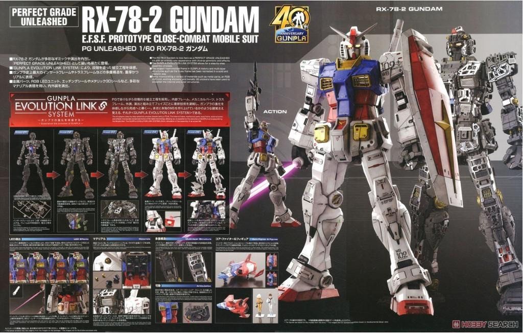 ( PO May 2023 )PG UNLEASHED RX-78-2 Gundam, Hobbies & Toys, Toys ...