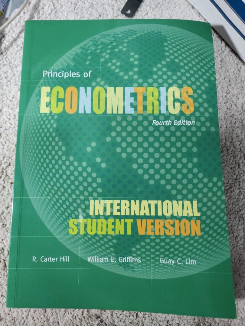 Principles of Econometrics (4th ed), Hobbies & Toys, Books & Magazines ...