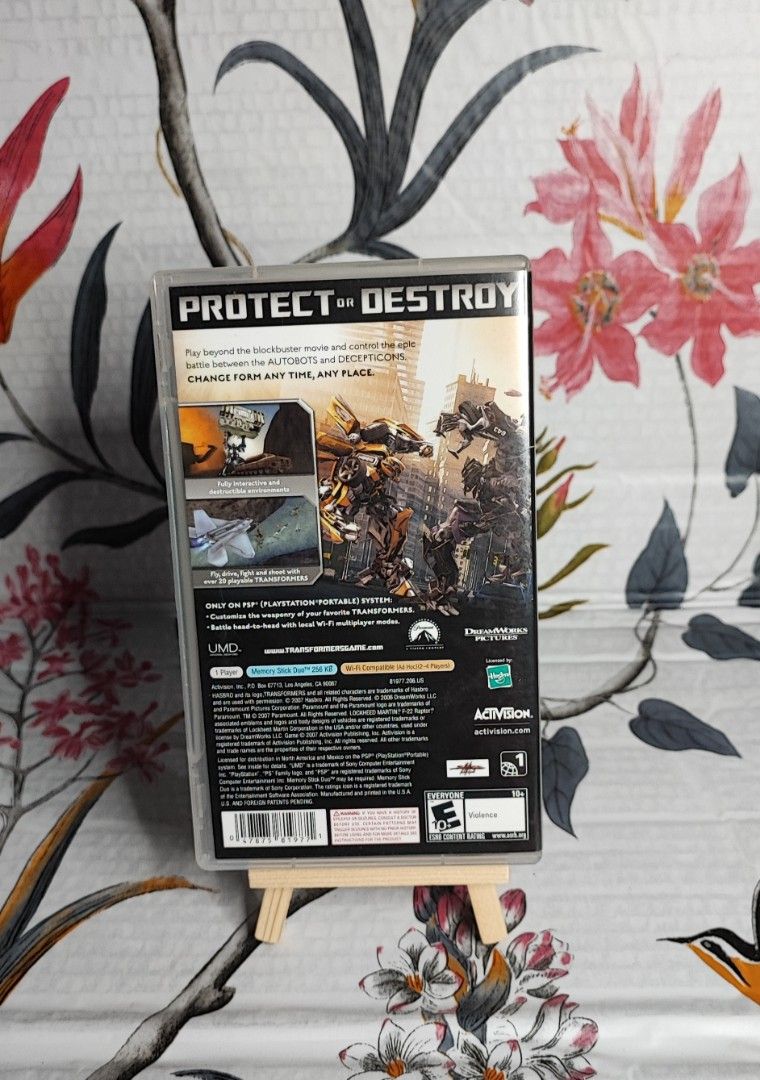 PSP UMD Games Transformers The Game, Video Gaming, Video Games ...