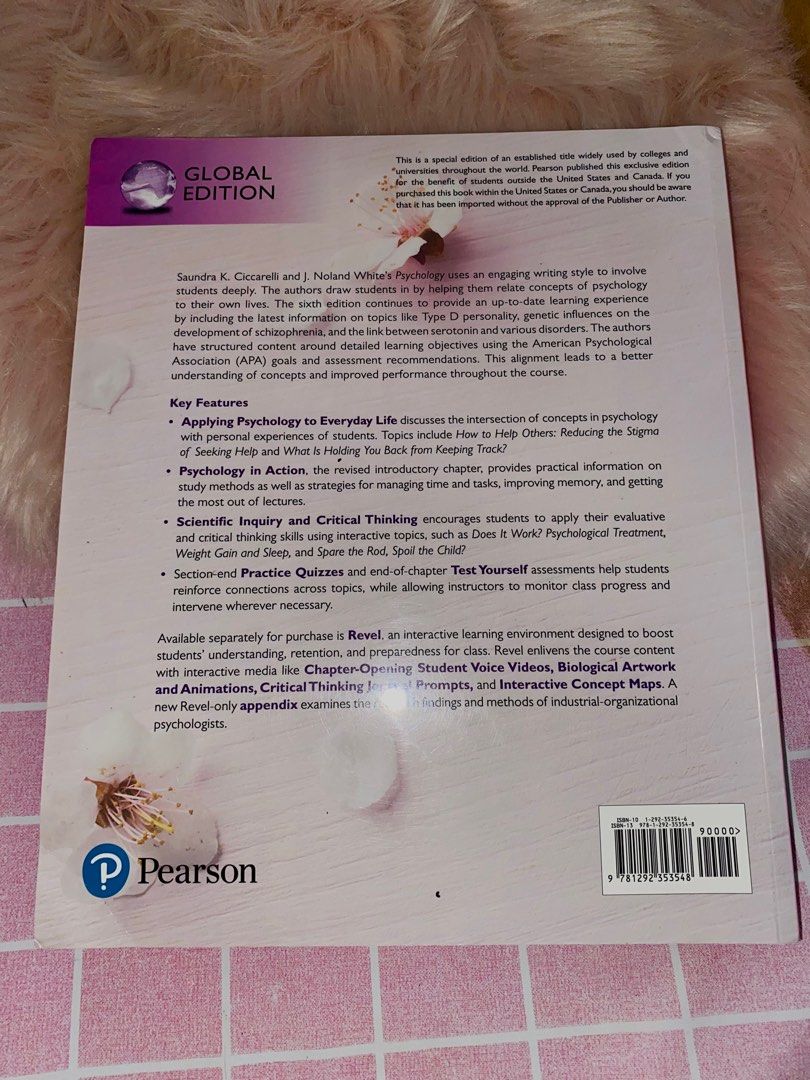 Psychology (Global Edition) by Sandra K. Ciccarelli, Hobbies & Toys, Books & Magazines ...